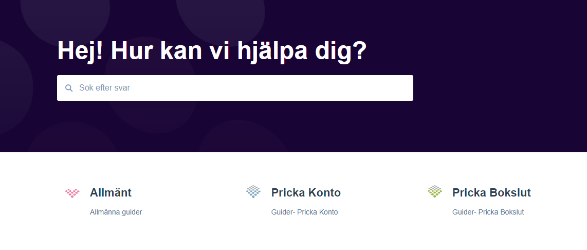 Prickas support- räkna med oss!